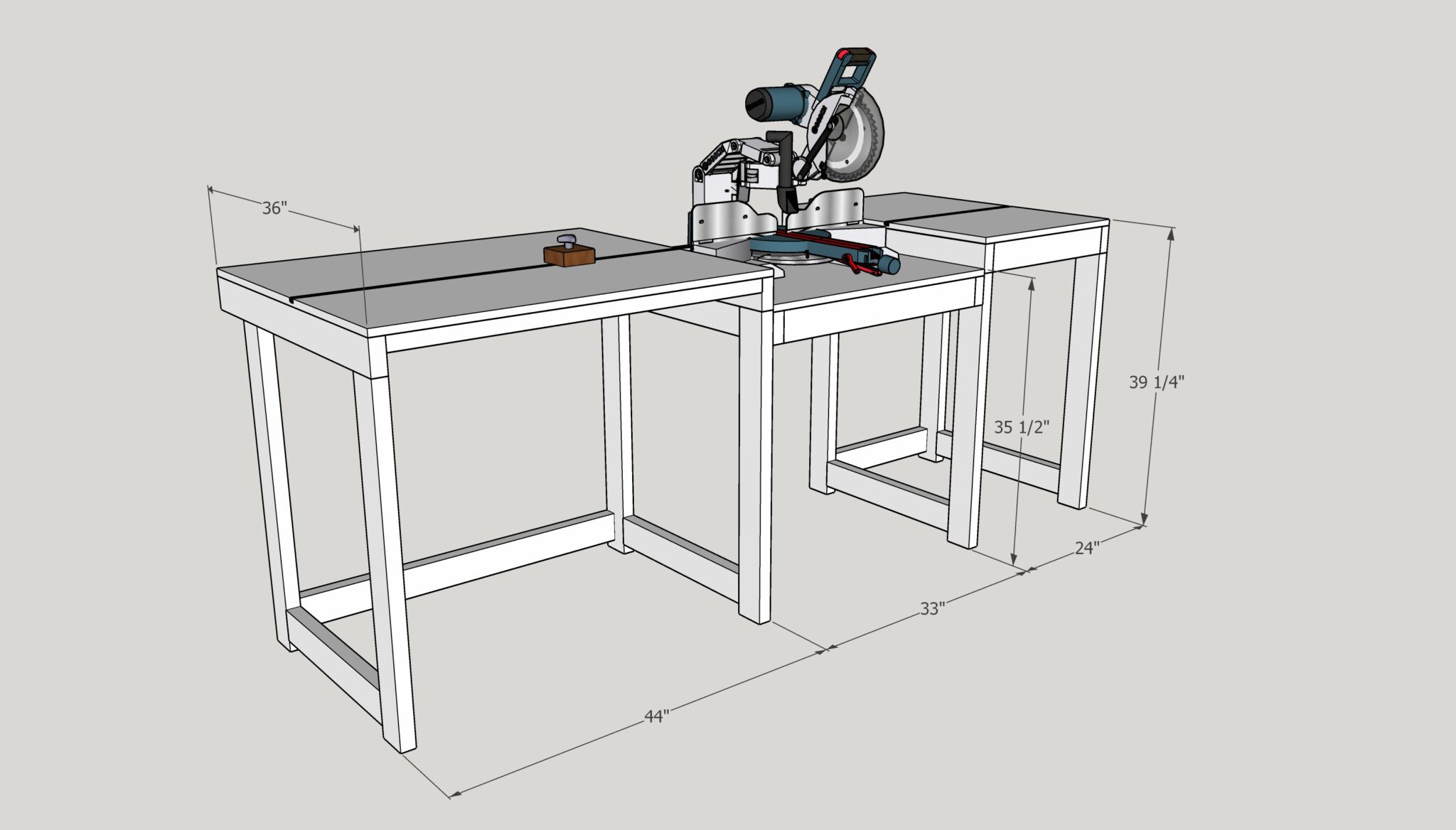Miter Saw Station Plans