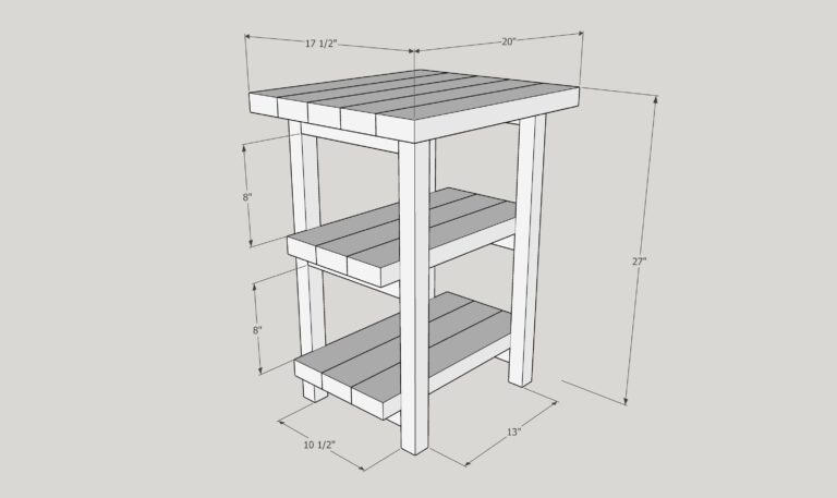 Rustic End Table Plans