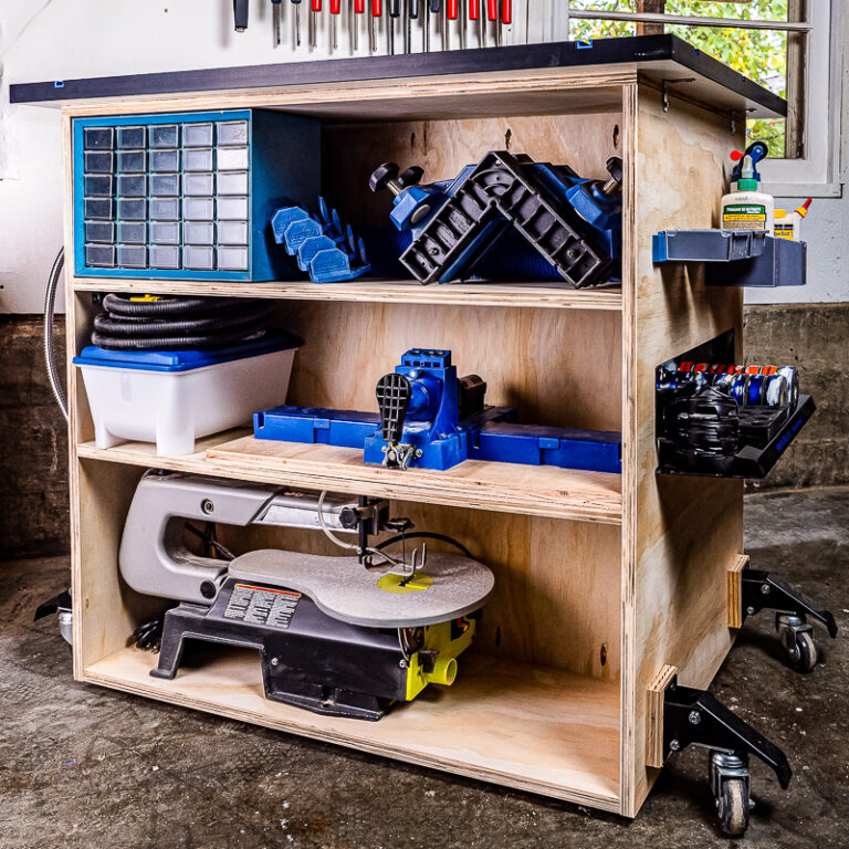 T Track Table with Storage Plans