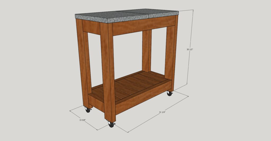 Pizza Oven Stand or Grill Station Plans