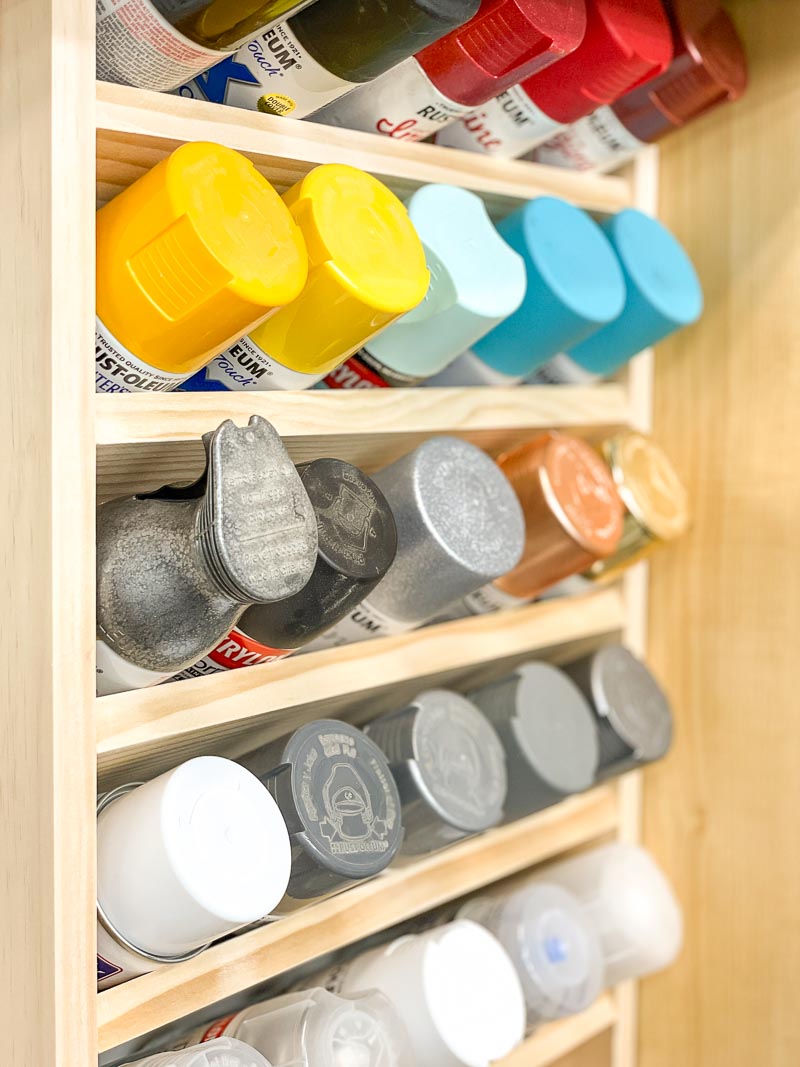 Spray Paint Storage Rack Plans