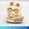 Bookworm Gift Card Holder Laser File