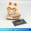 Bookworm Gift Card Holder Laser File